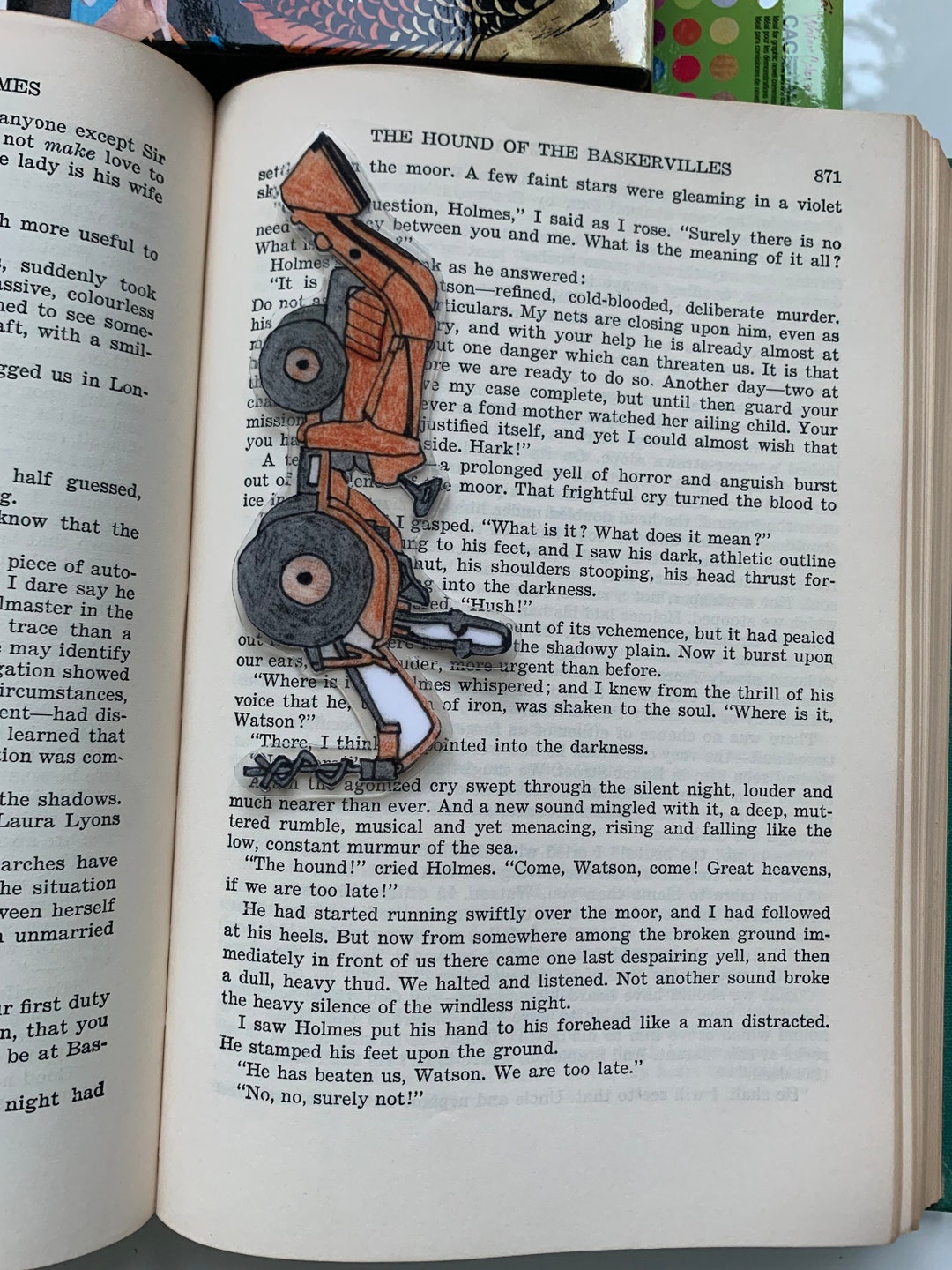 Modern Loader Tractor-tractor Bookmark, Cute Bookmark, Kids Bookmark ...