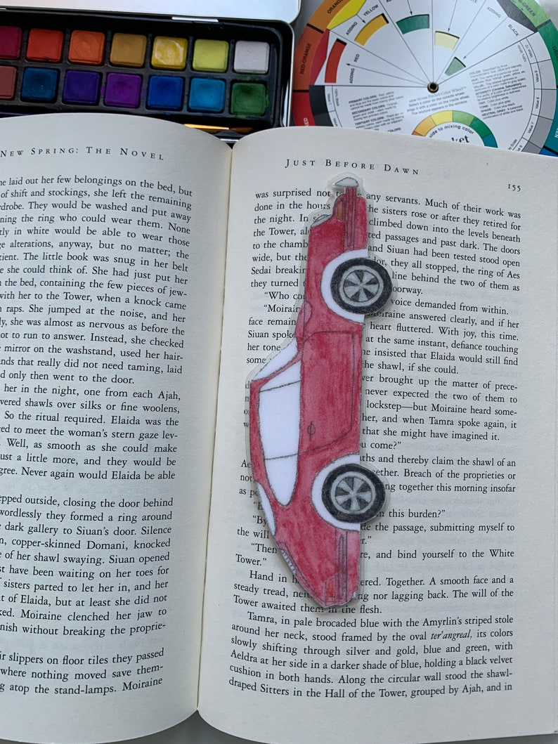 Watercolor Porsche 911 Bookmark - Handmade Car Lover Gift - Etsy