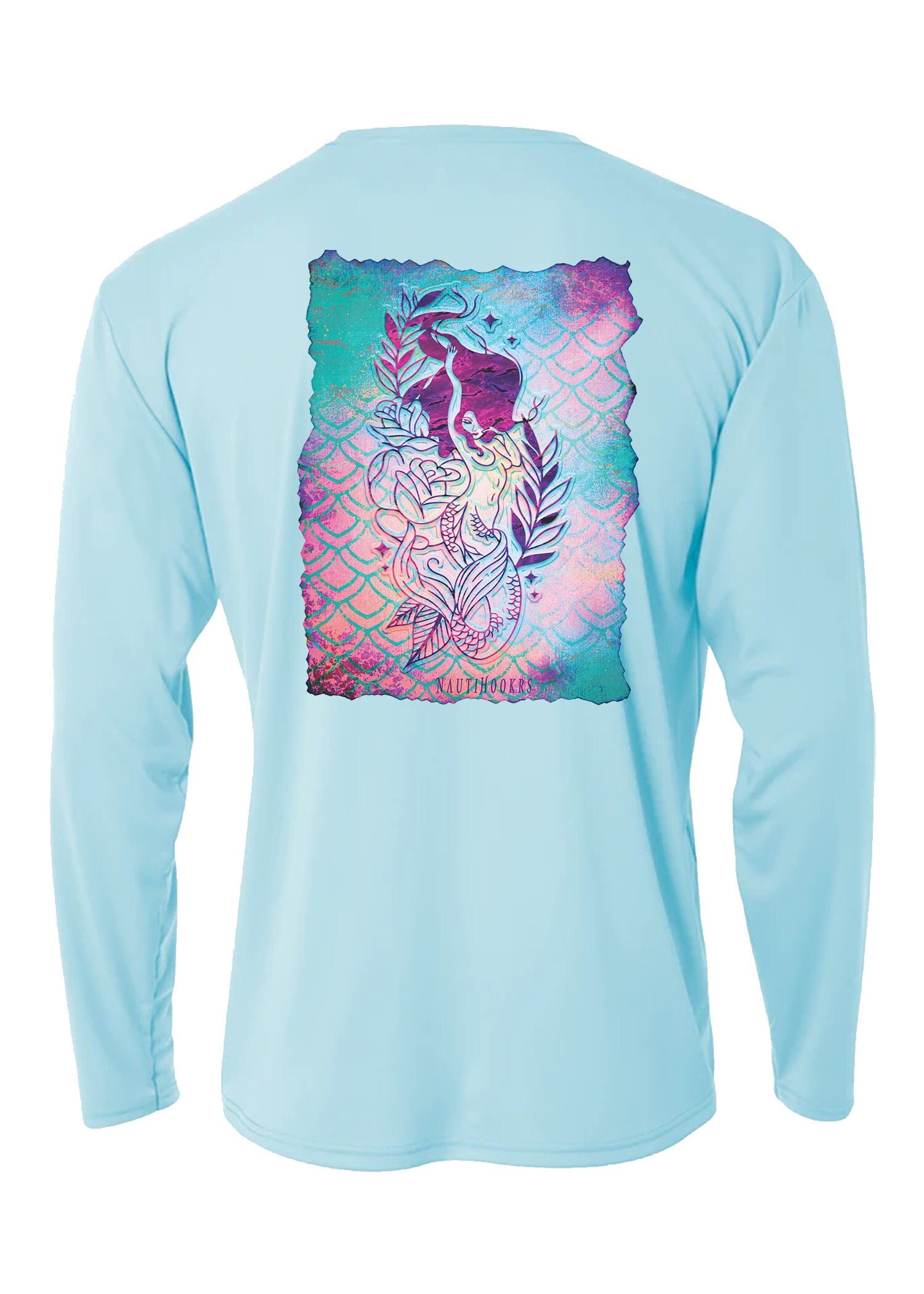 Nautihookrs Seductive Mermaid UPF 44 Sun Protection Light Weight ...