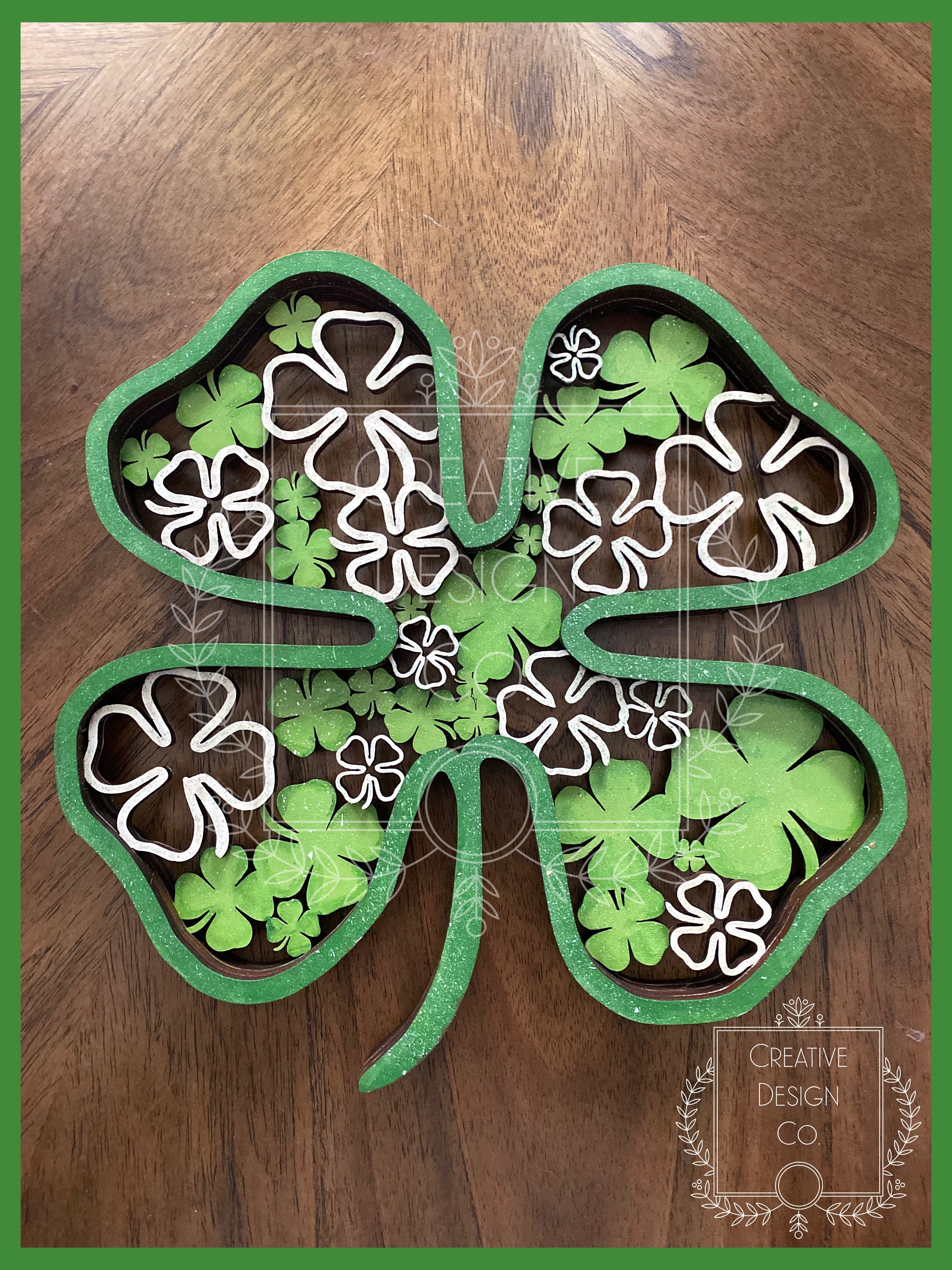 Layered Shamrock SVG File - Etsy