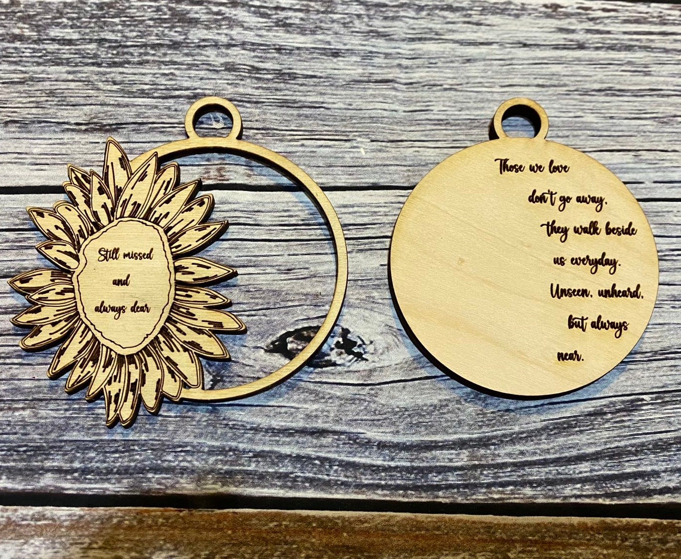 Sunflower Memorial Ornament SVG - Etsy