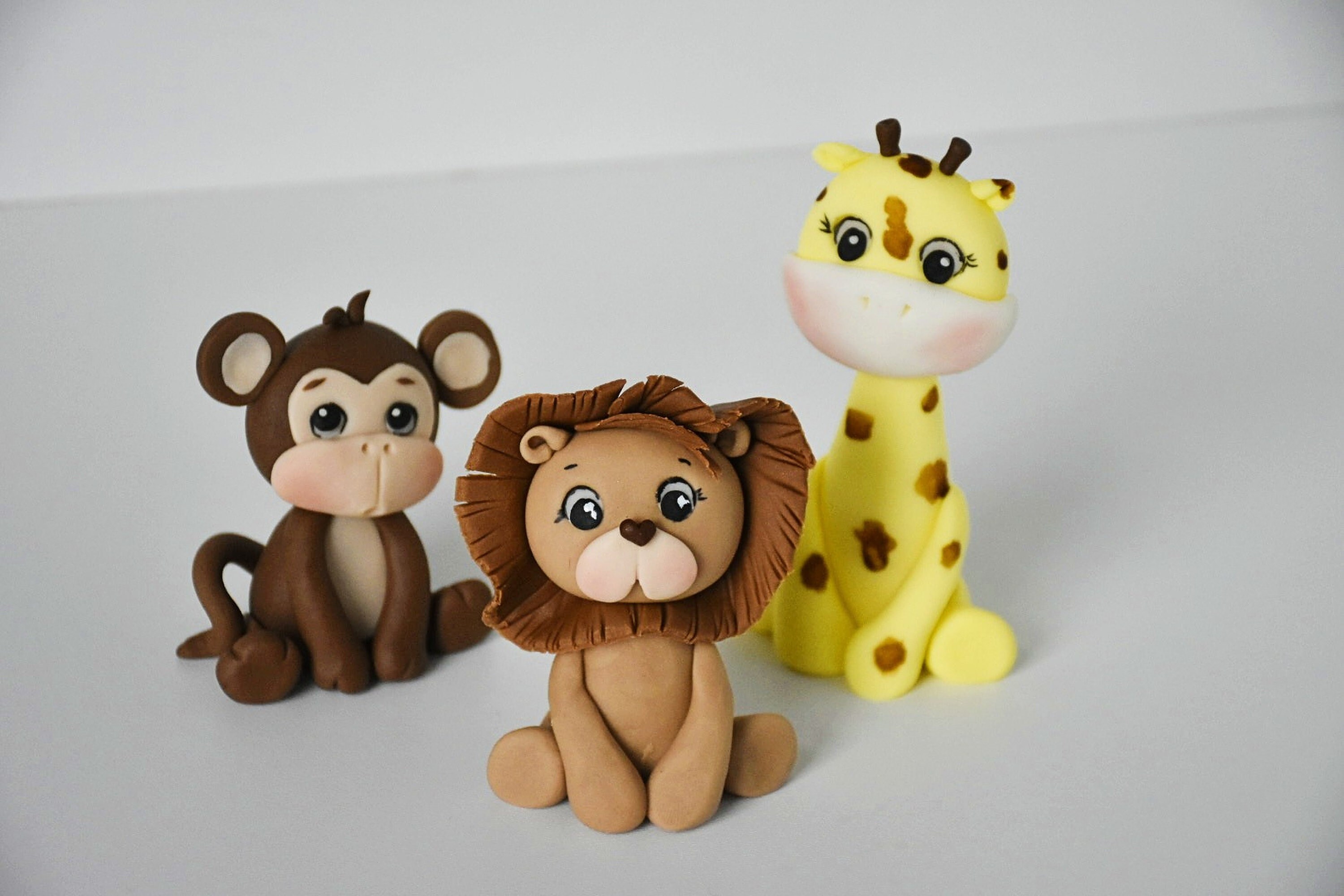 Jungle Cake Topper Birthday Cake Topper Fondant Figurine Animals Lion ...