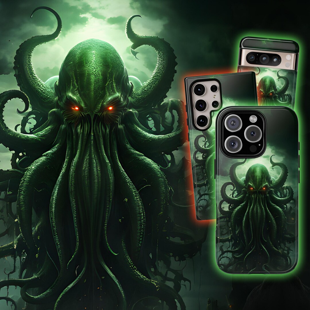 Cthulhu Phone Case, Horror iPhone 16 Pro Max Case, Monster Google Pixel ...