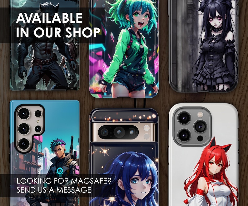 Cyberpunk Anime Phone Case - Cybergoth Girl Japanese Art Cover for ...