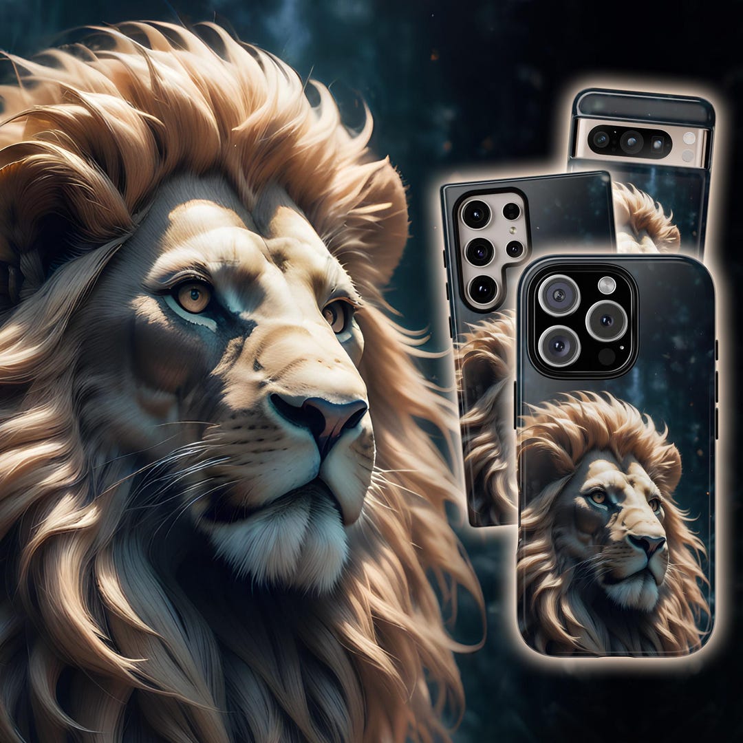 Lion Phone Case - King of the Jungle Cat Cover for iPhone 17 Air 16 Pro ...