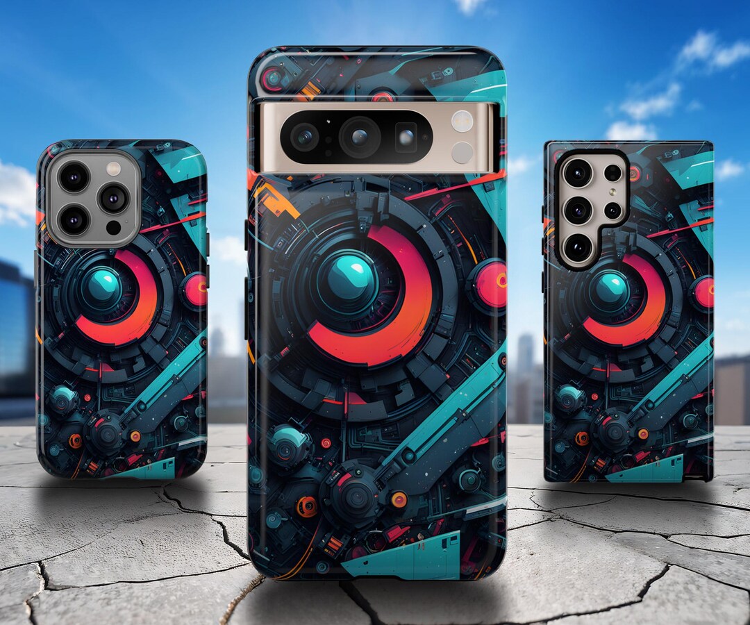 Cyberpunk Gaming Phone Case, Gaming iPhone 16 Pro Case, Gamer Abstract ...