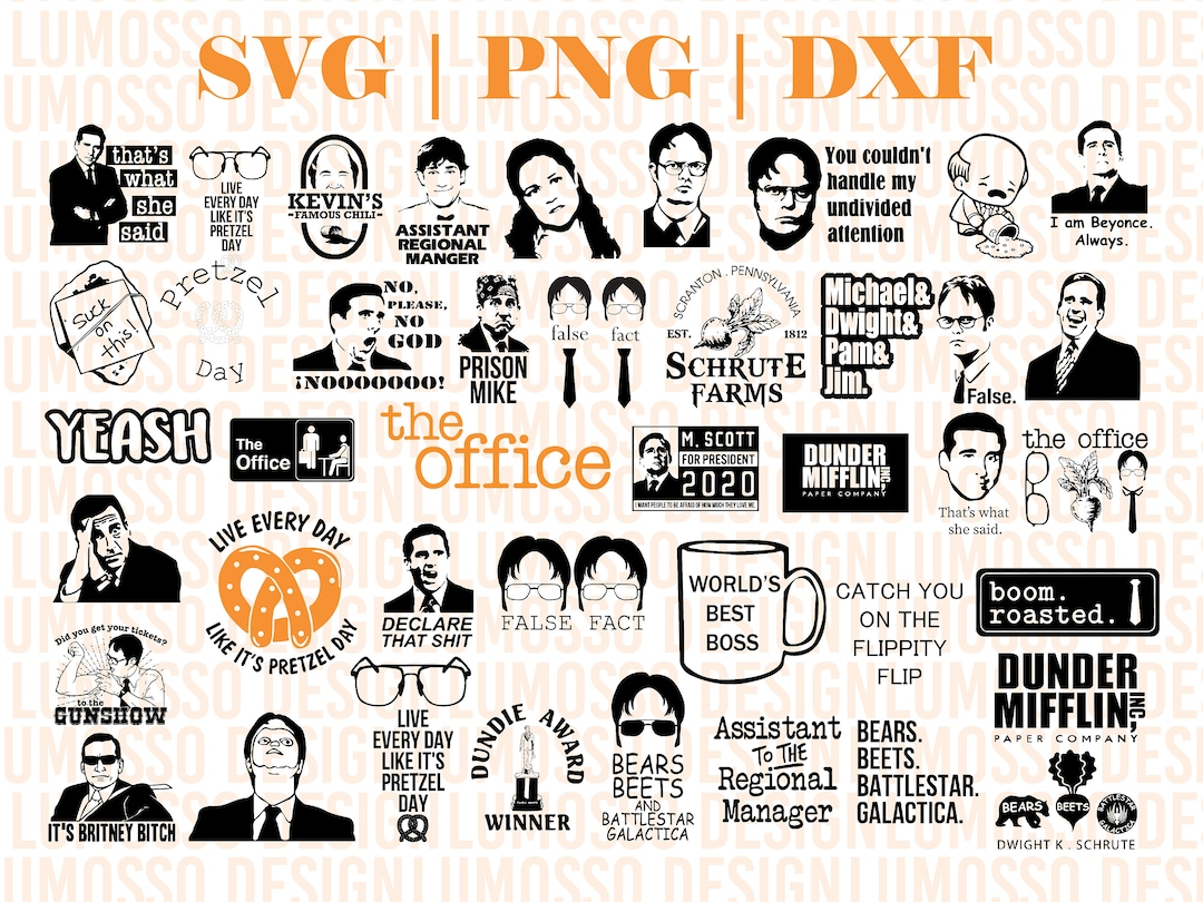 The Office Svg Bundle Michael Scott Svg the Office Png Tv - Etsy Ireland