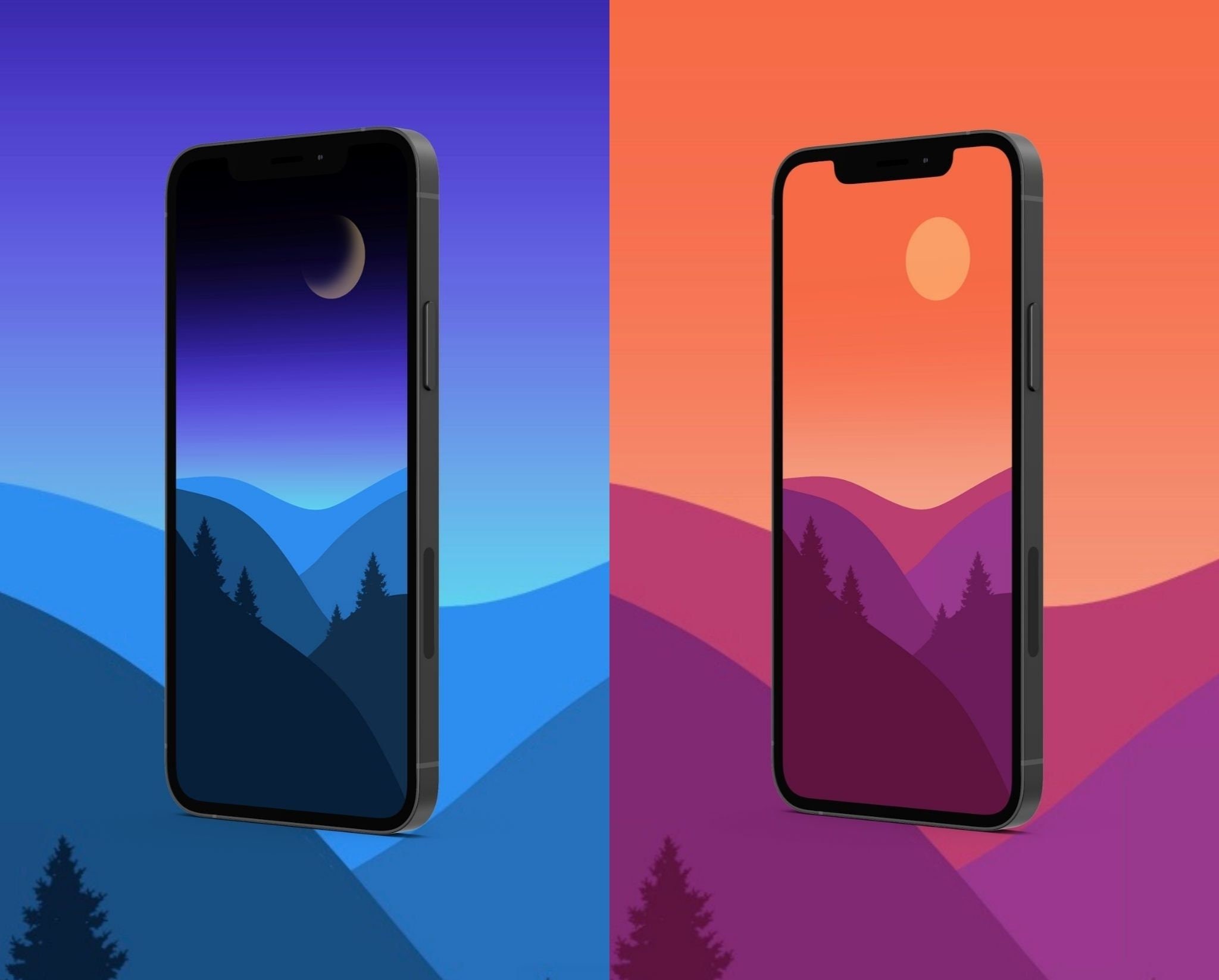 IPhone Night & Day Wallpapers iPhone Minimal Backgrounds iPhone ...