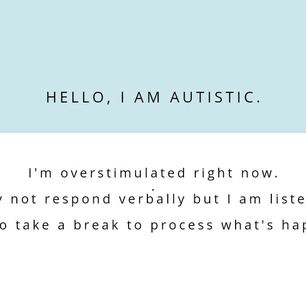 Adult Autism Id Card - Etsy