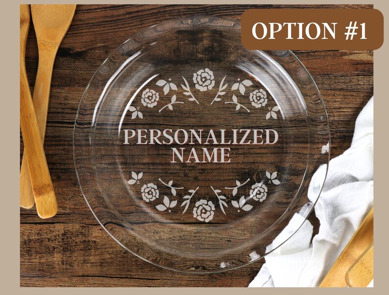 Engraved Glass Pie Dish | Personalized Baking Gift, 9-inch - Etsy