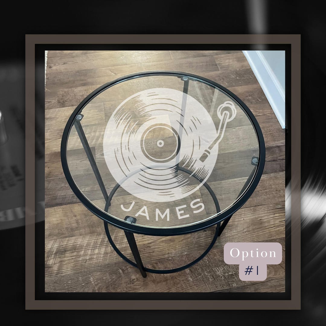 Personalized Kids Teen Room Etched Table Record gaming, Music, Space ...