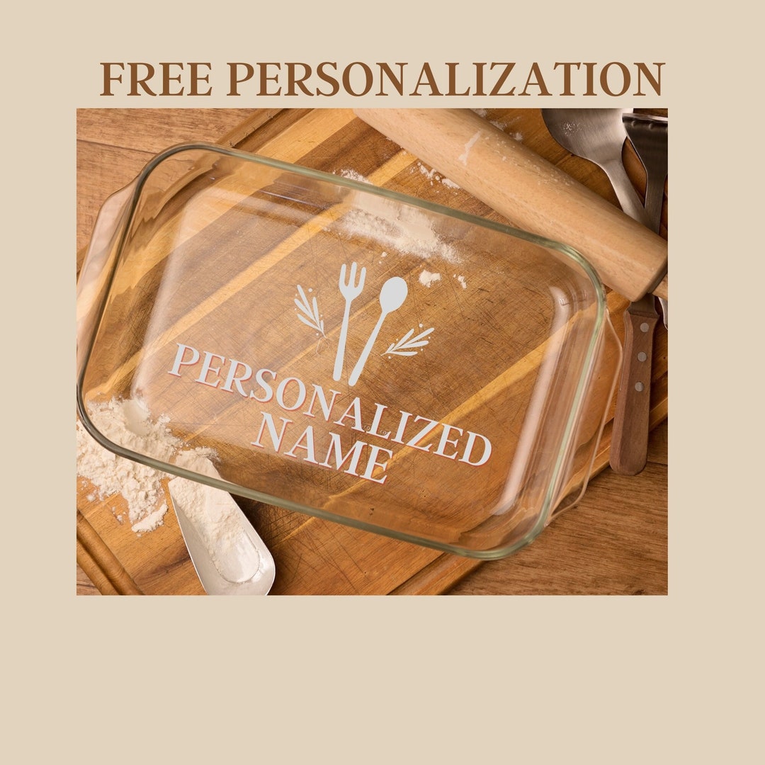 Personalized Etched Glass Casserole Dish: Custom Bakeware Gift - Etsy