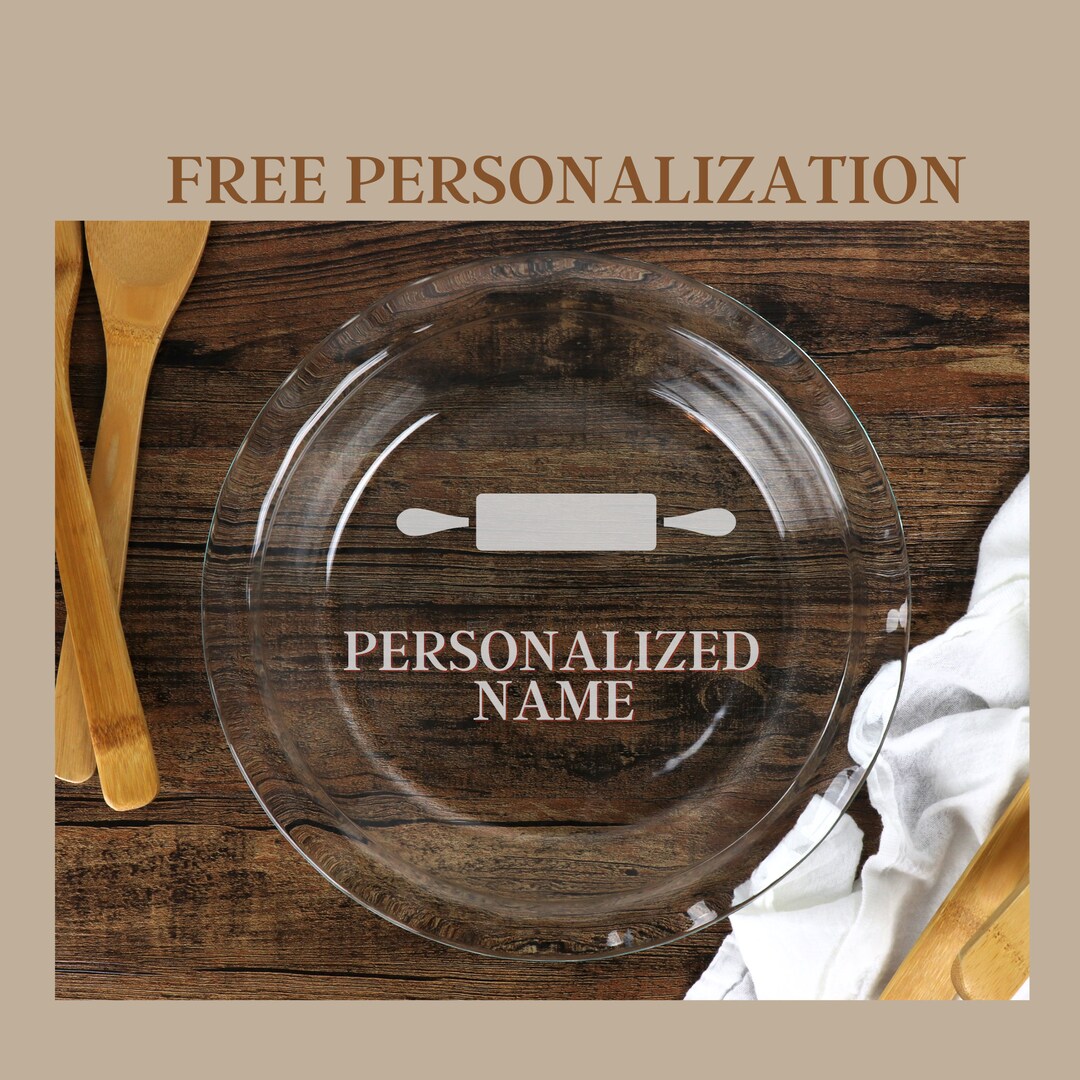 Pie Dish Personalized Etched Glass Custom Gift Personalized Baking Gift ...
