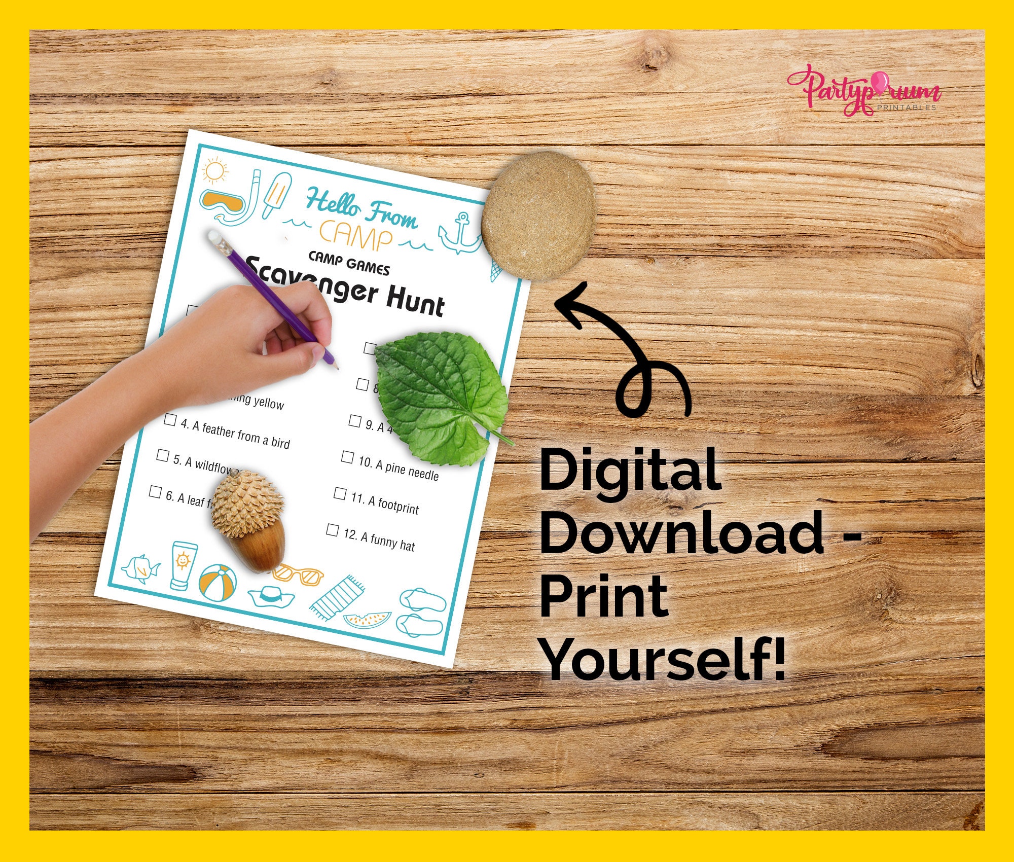 FUN PRINTABLE Summer Camp Games Bundle, Sleep Away Overnight Camp Games ...