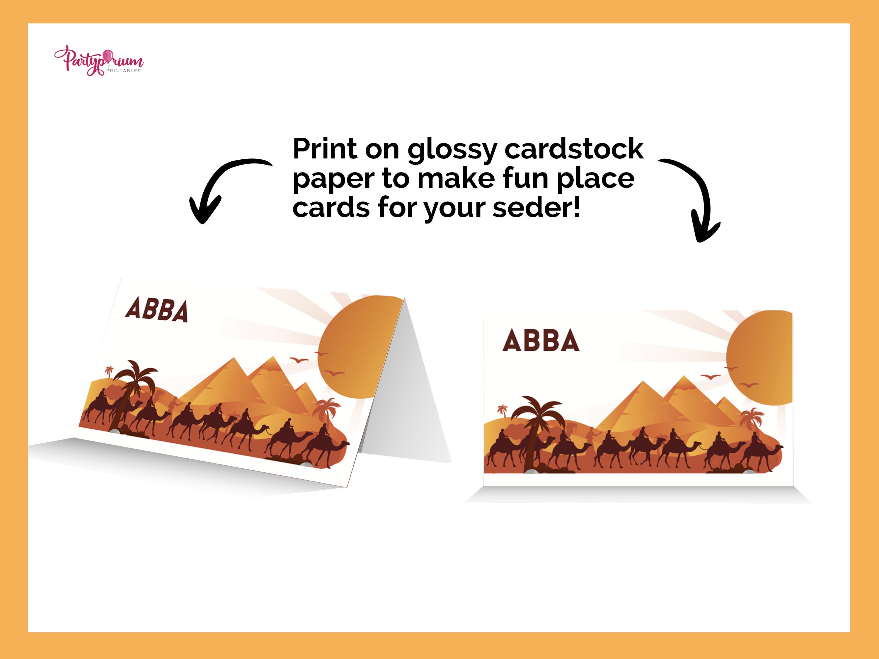 Printable | Editable | DIY Fun Exodus Passover Place Cards, Pesach ...