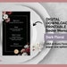 Printable, Editable | DIY Stunning Dark Floral Marble Pesach Passover ...