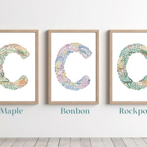 Personalised Letter C Alphabet Print - Etsy UK