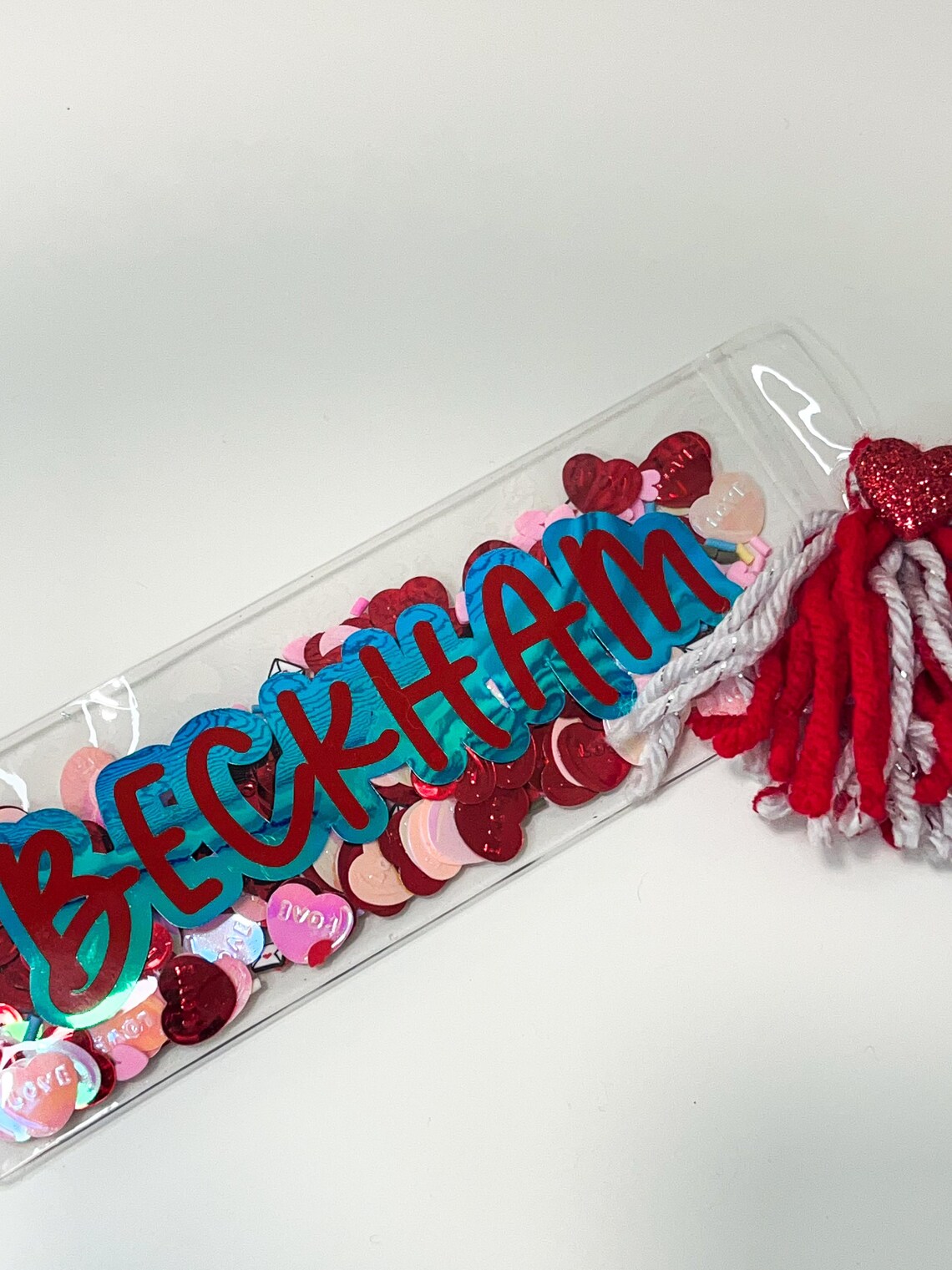 Glitter Confetti Shaker Bookmark CUSTOM VALENTINES - Etsy