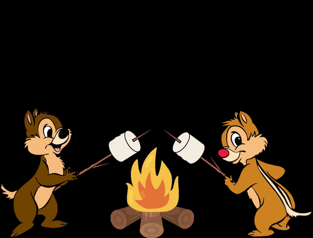 CHIP N DALE Roasting Marshmallows PNG - Etsy