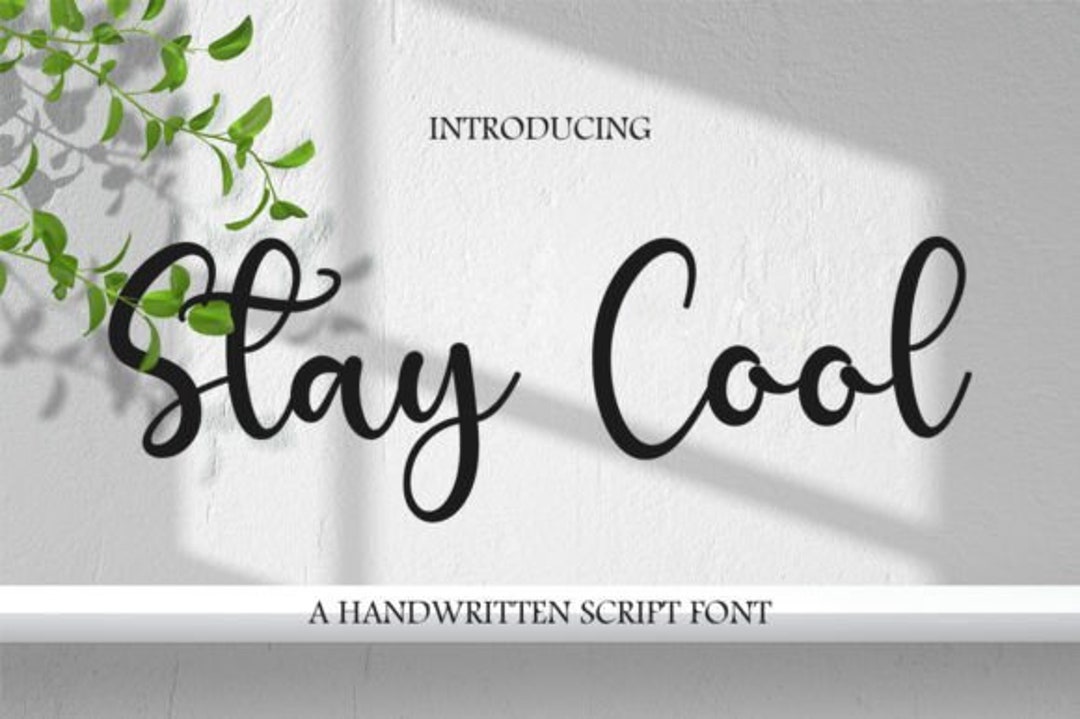 Stay Cool Font, Thin Font, Cricut Fonts, Casual Font, Modern Font ...
