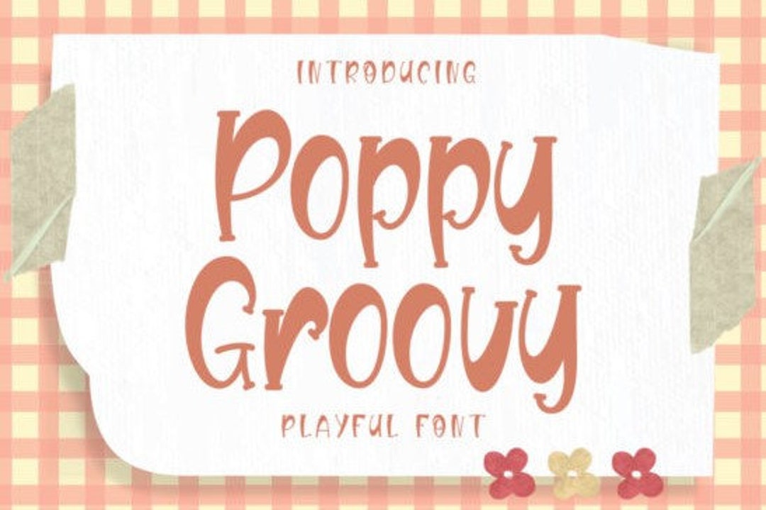 Poppy Groovy Font, Note Font, Cricut Fonts, Casual Font, Modern Font ...