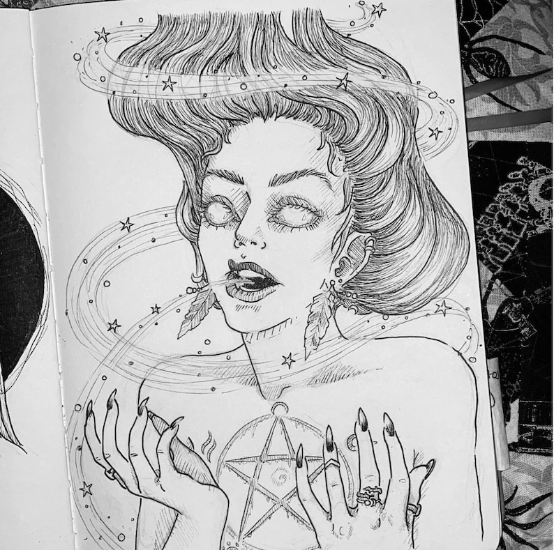 Magic Pen and Ink Print - Etsy