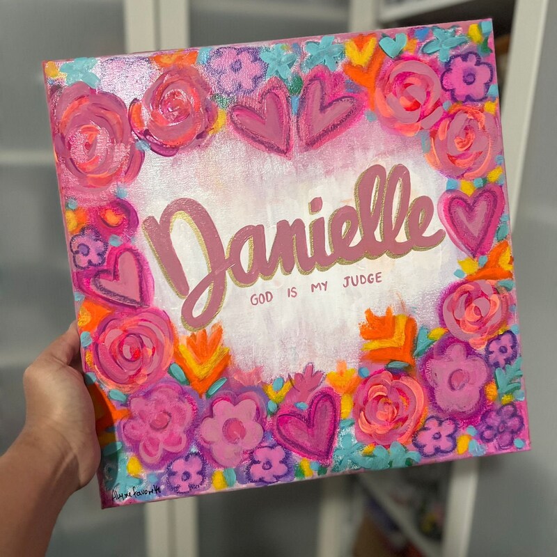 Custom Name Painting - Etsy