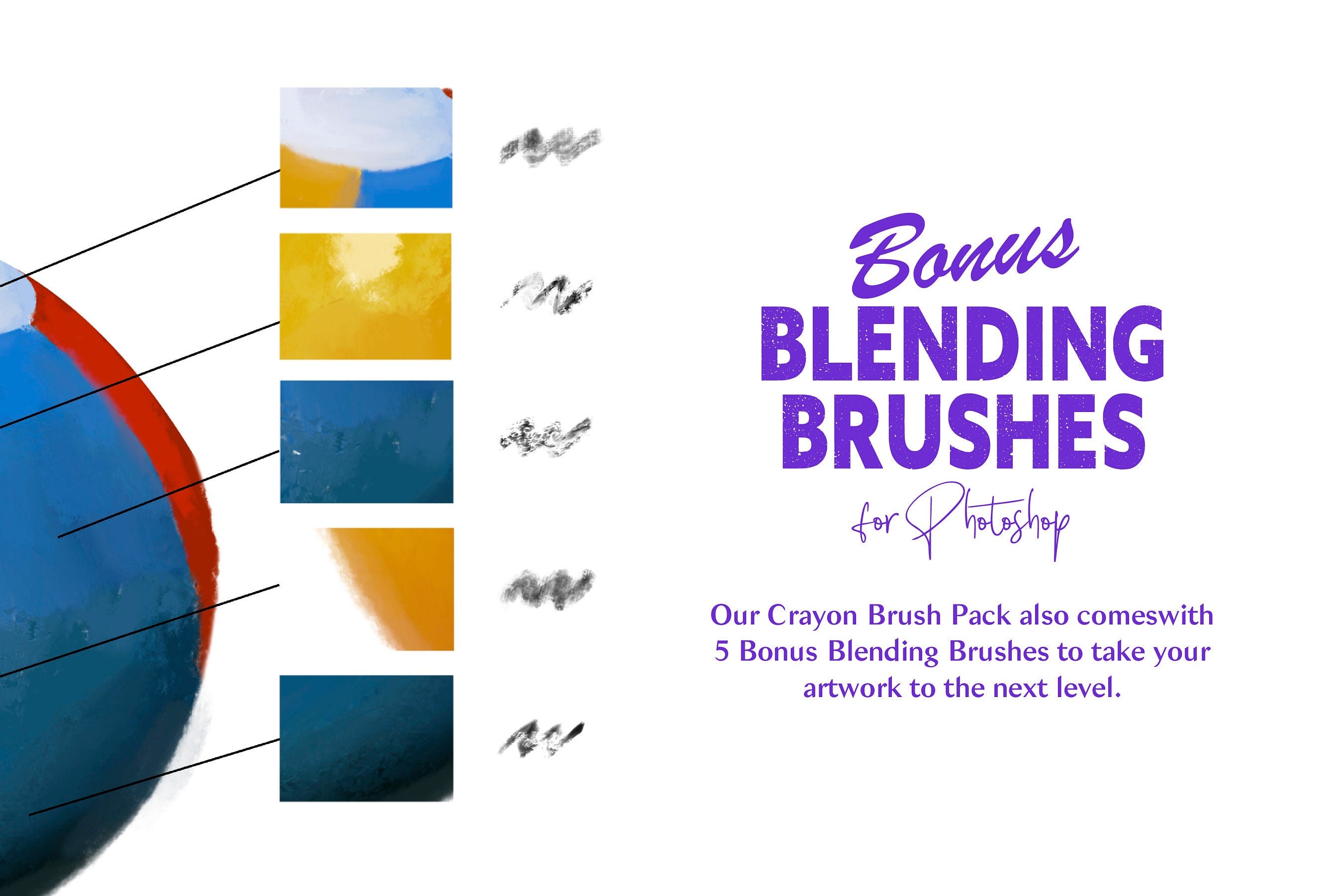 50 Photoshop Crayon Brushes, Doodle, Sketch & Textured Drawing Brushes ...