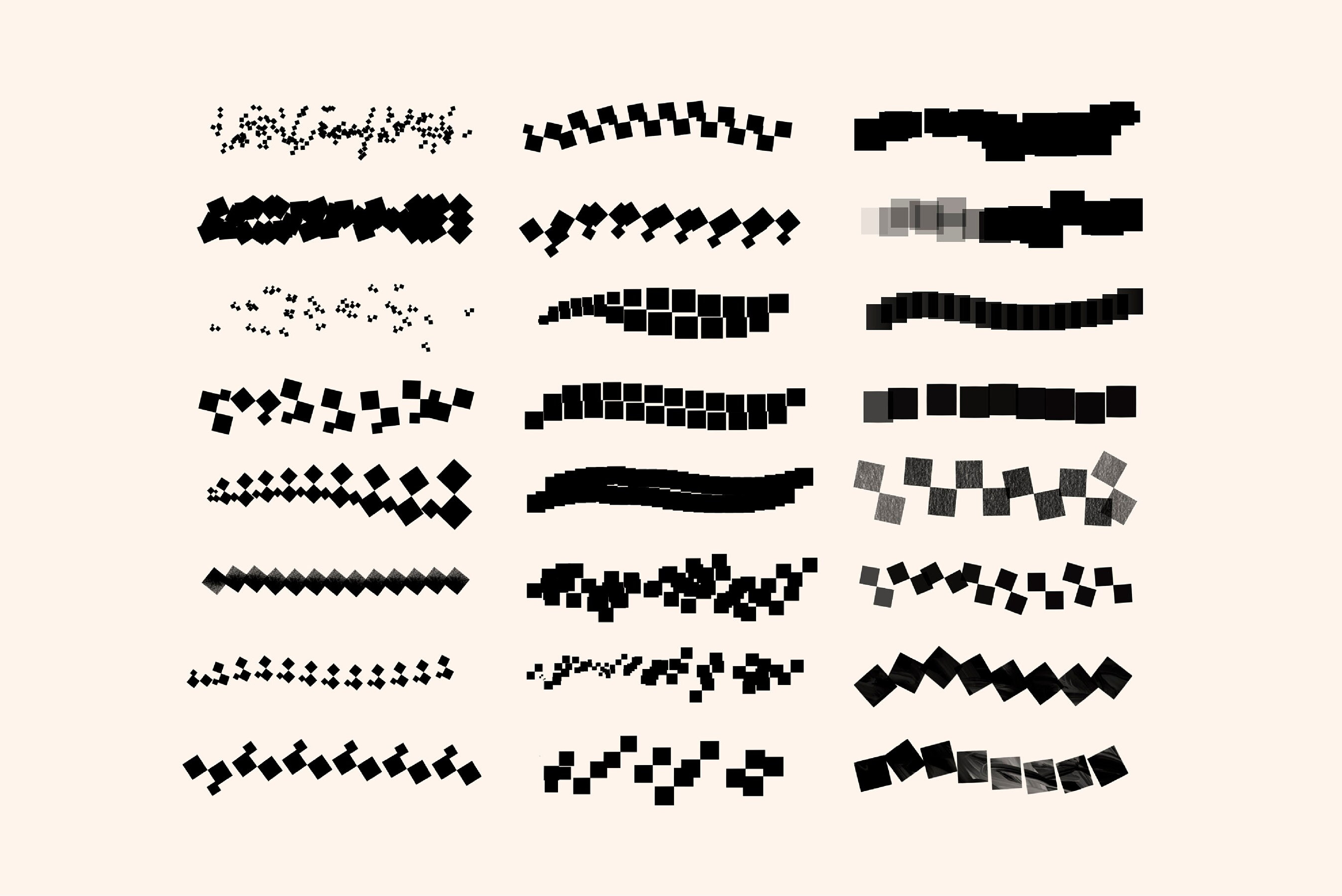 50 Pixel Photoshop Brushes Photoshop Pixel Brushset - Etsy