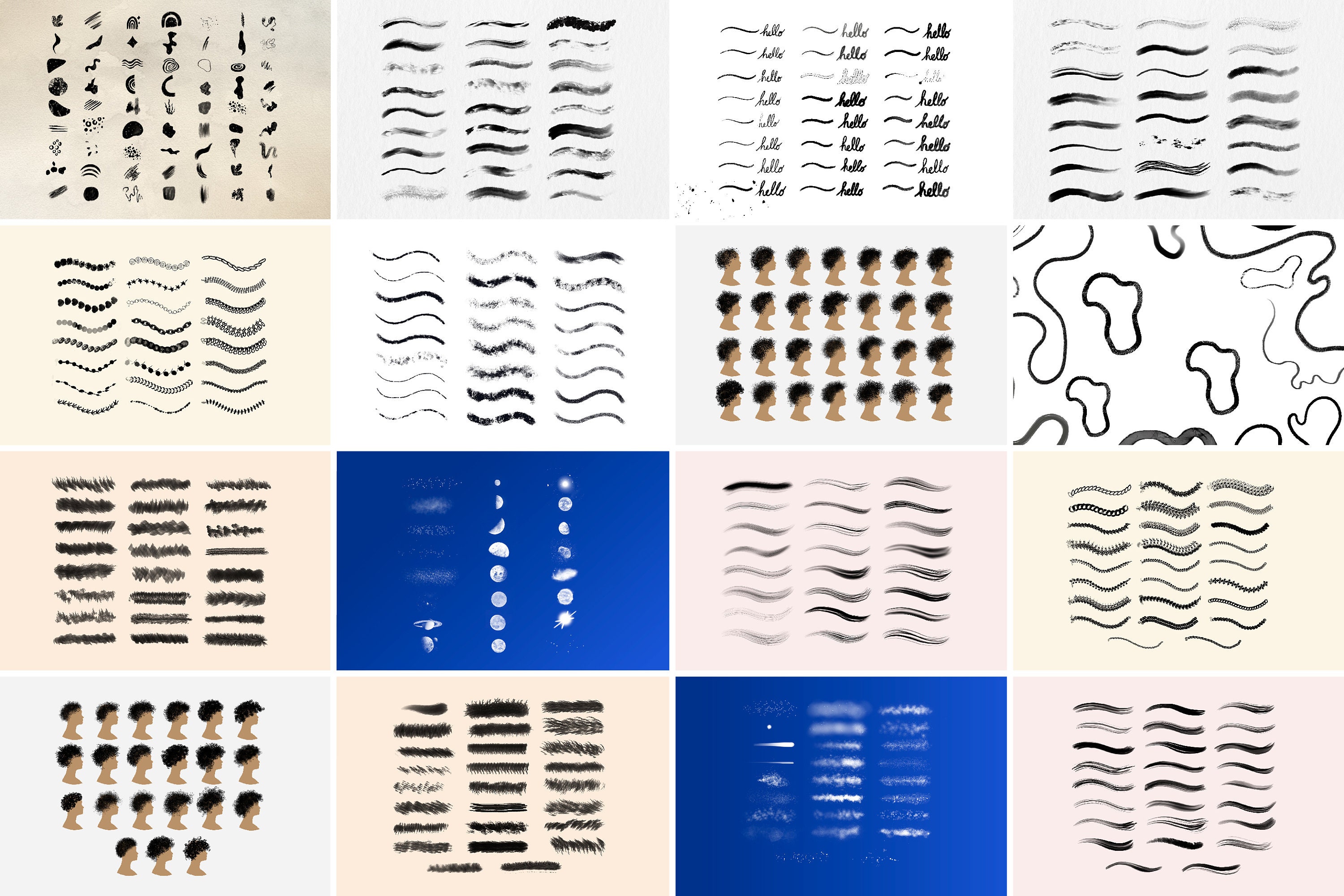 1050 Photoshop Brushes Bundle Over 20 Packs Mega Bundle Bonus Photoshop ...