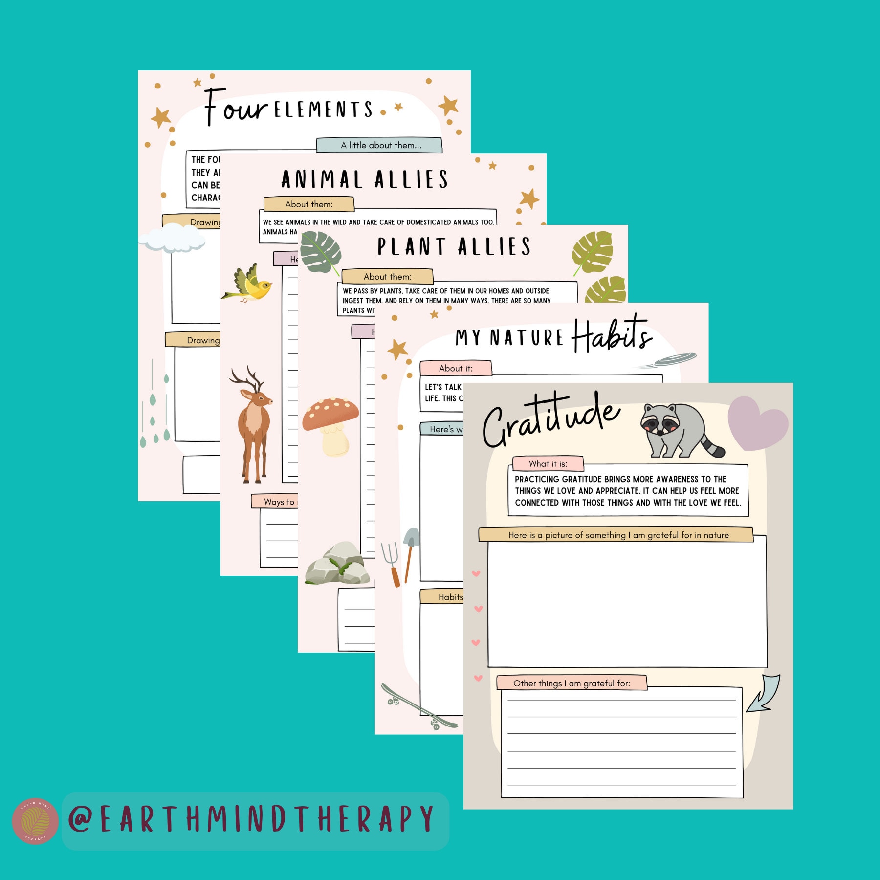 Ecotherapy Wellness Workbook - Etsy