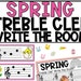 Spring Music Activities Write the Room Treble Clef Elementary Music ...
