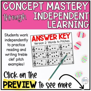 Spring Music Activities - Write the Room - Treble Clef - Elementary ...