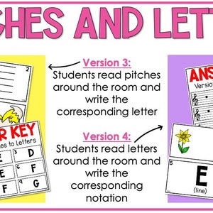 Spring Music Activities Write the Room Treble Clef Elementary Music ...