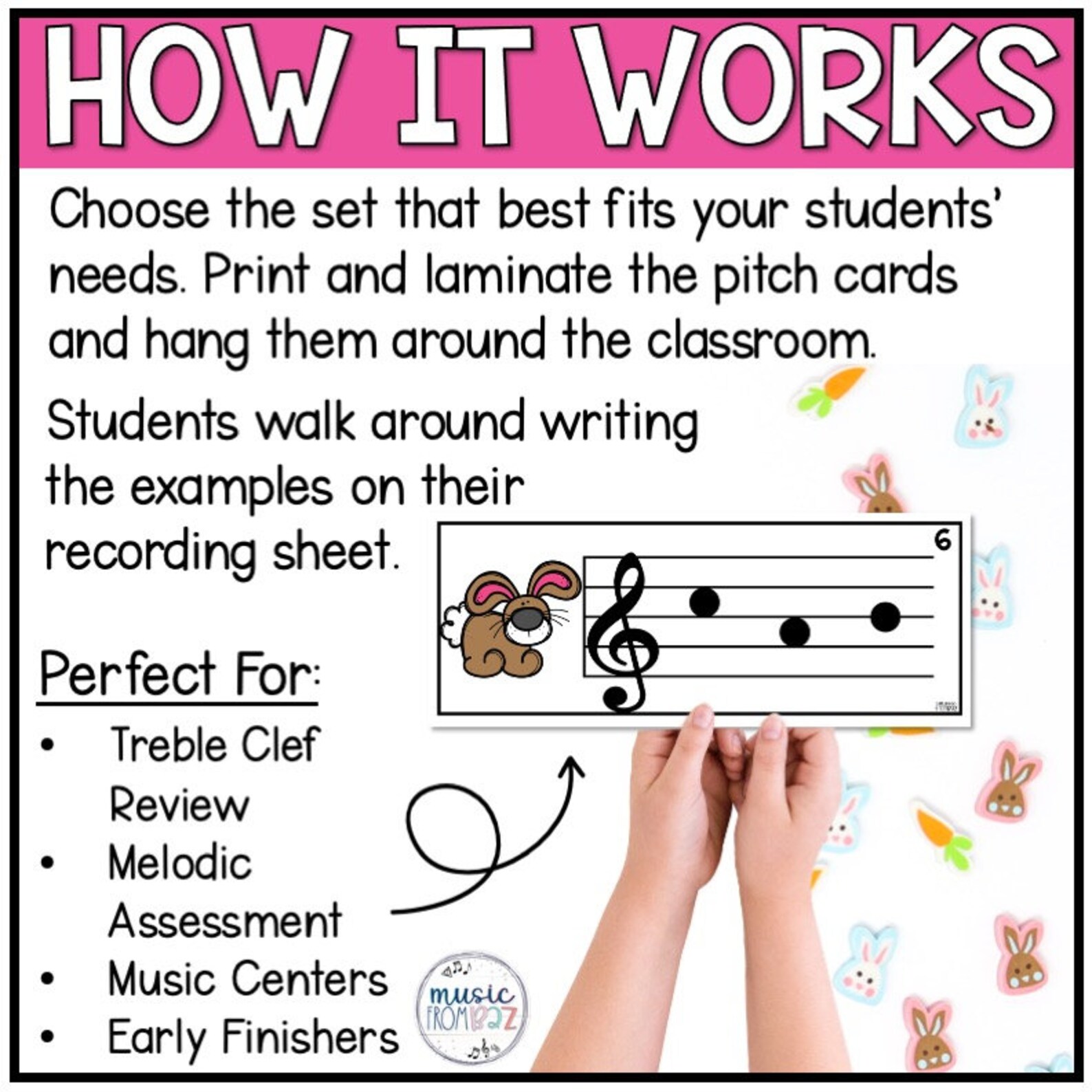 Spring Music Activities - Write the Room - Treble Clef - Elementary ...