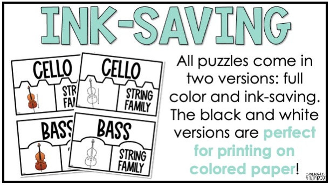 Musical Instrument Families of the Orchestra Puzzles Elementary Music ...