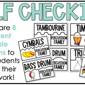 Musical Instrument Families of the Orchestra Puzzles Elementary Music ...
