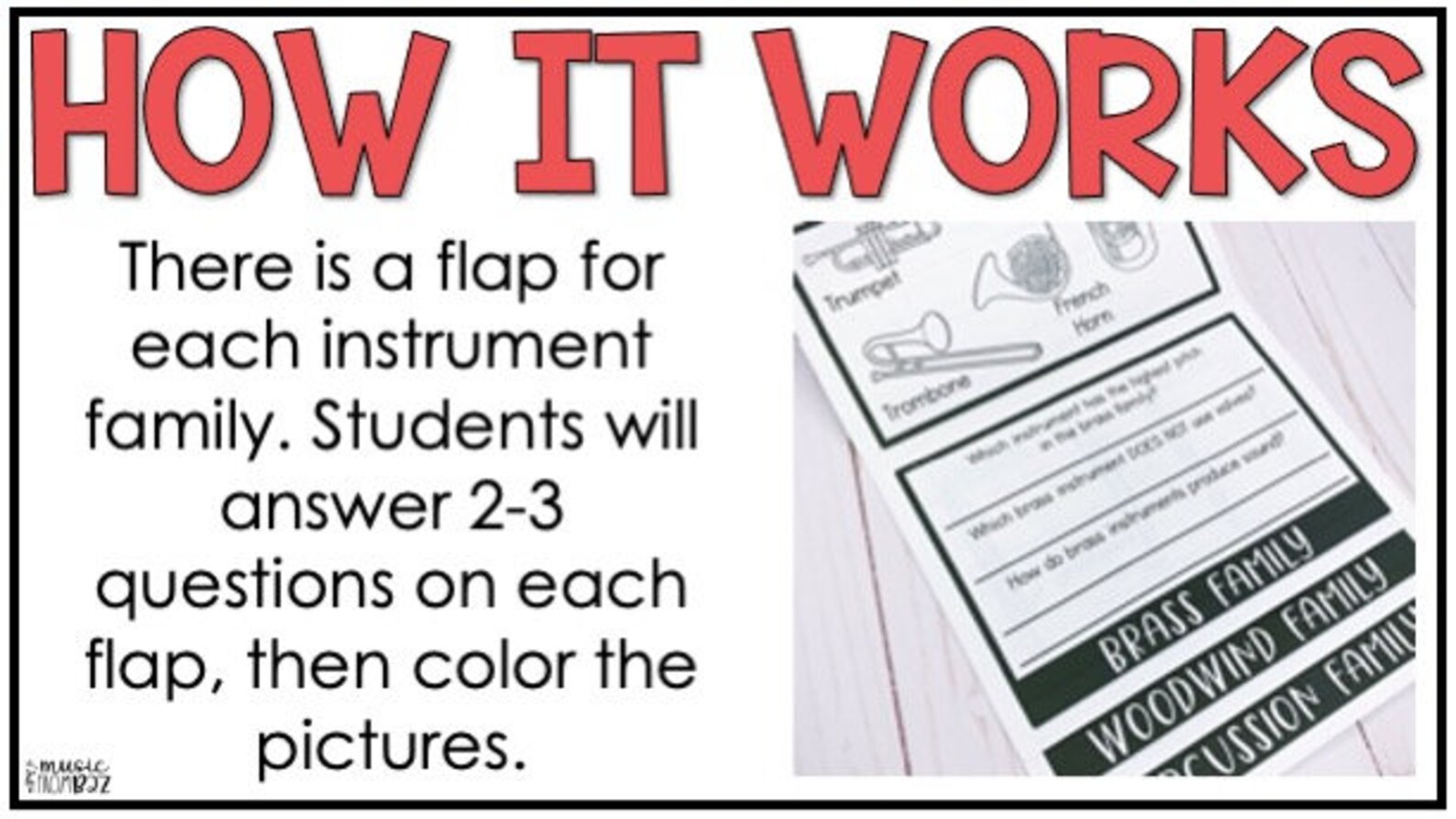 Musical Instrument Families of the Orchestra Review - Music Flip Book ...