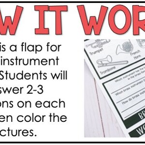 Musical Instrument Families of the Orchestra Review - Music Flip Book ...
