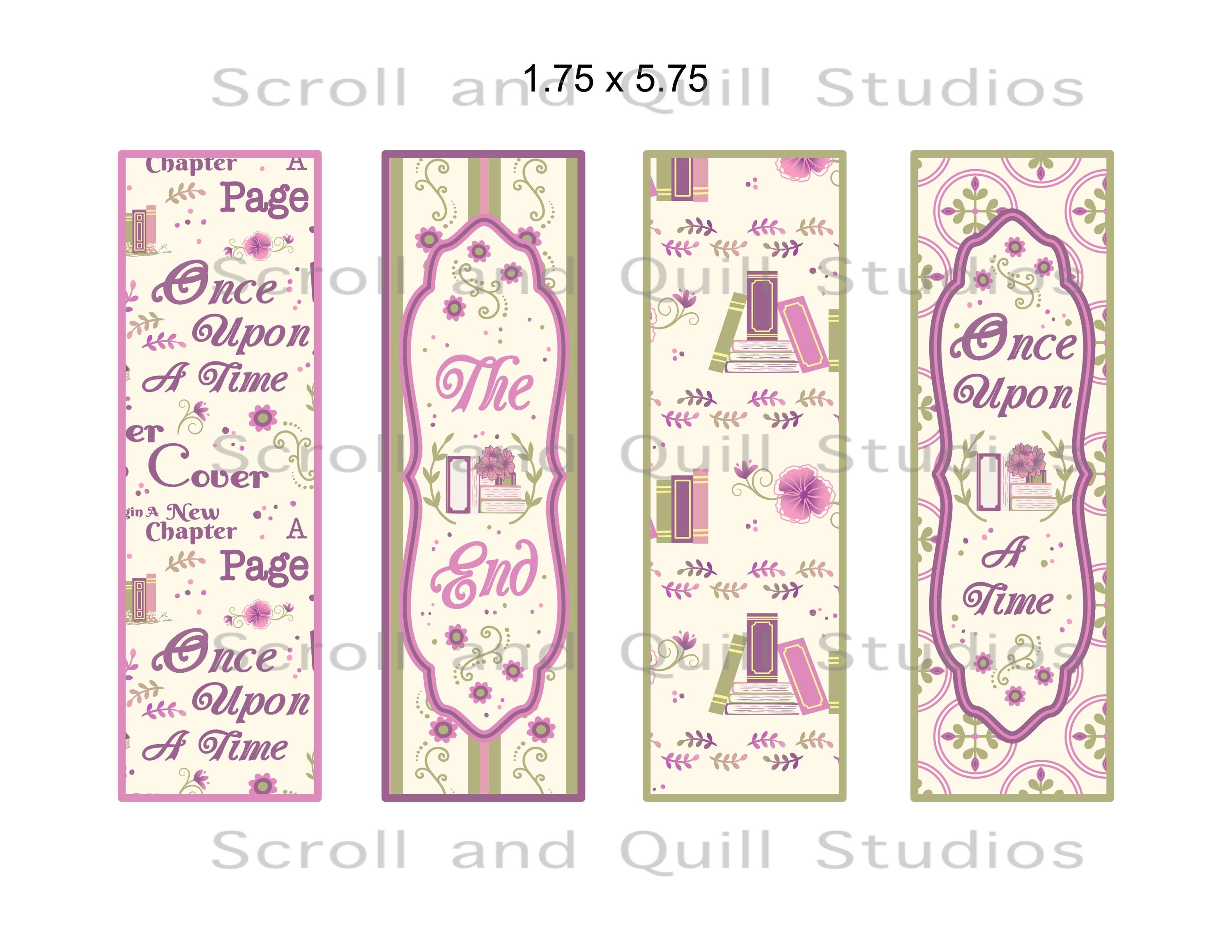 8 Printable Bookmarks for Book Lovers Digital Download - Etsy