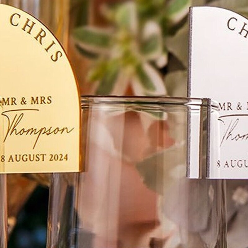 Champagne Place Card - Etsy