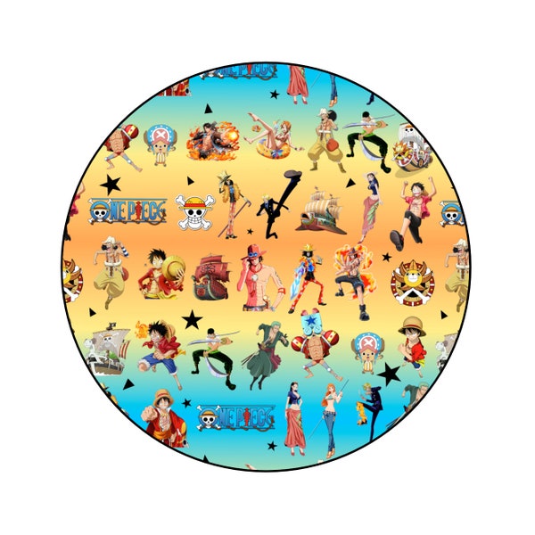 One Piece Anime Cotton Fabric - Etsy