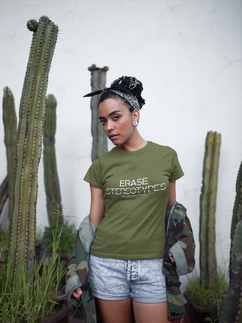 Erase Stereotypes One Land Many Nations T-shirt - Etsy