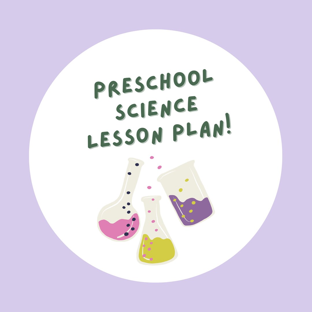 Preschool Science Lesson Plan - Etsy