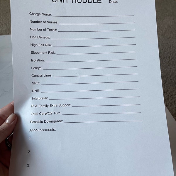 Huddle Sheet - Etsy