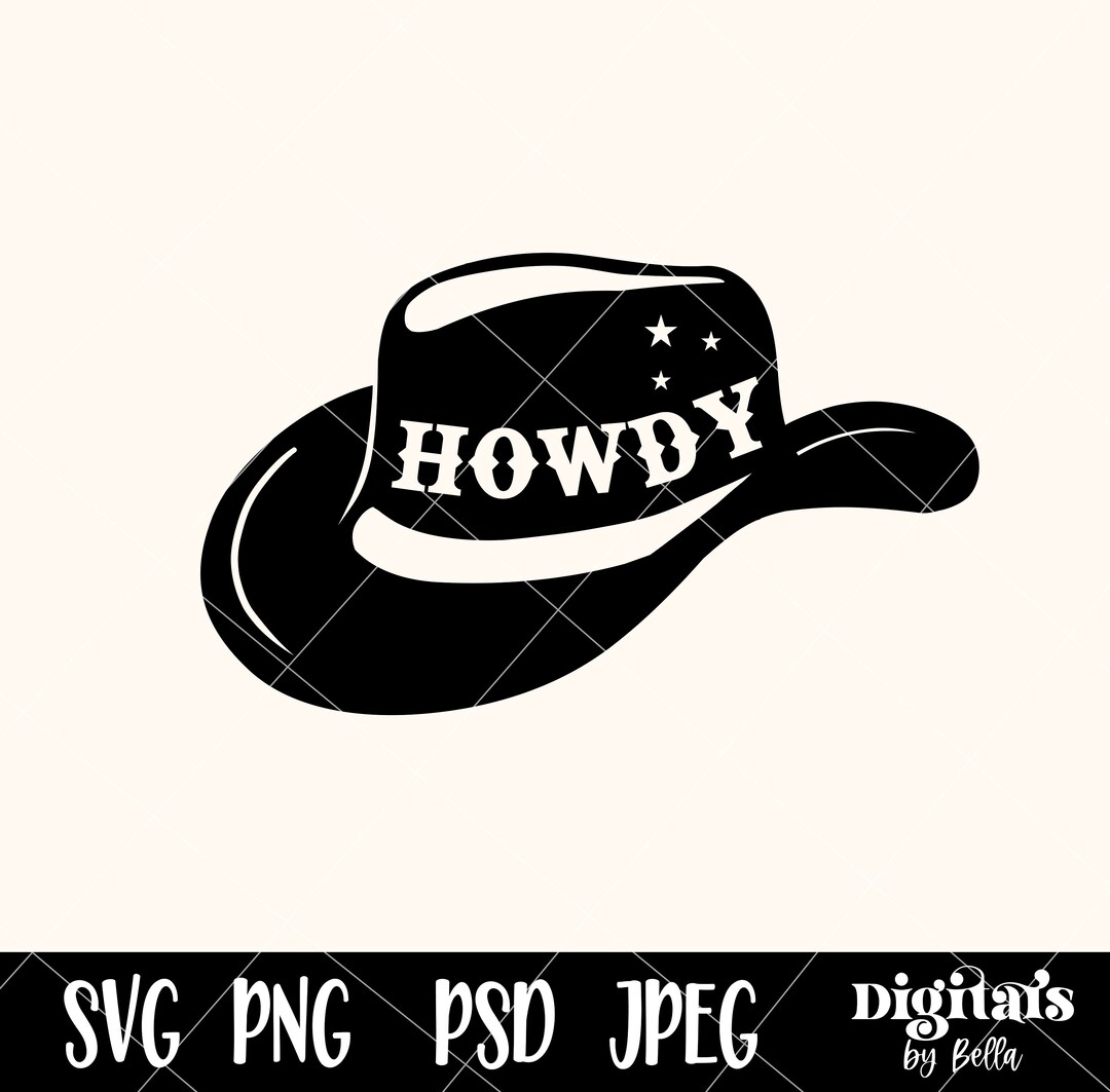 Howdy Cowboy Hat SVG Cowgirl PNG Country Girl Western - Etsy Hong Kong