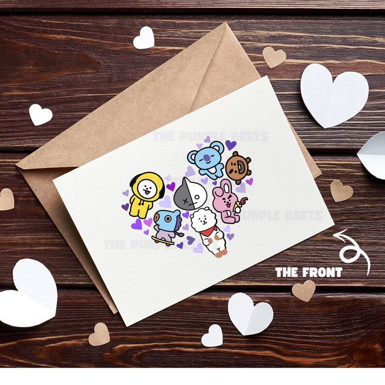 BTS Cards | BTS Printable Card | BTS Merch | Kpop Gift | Bts Event ...