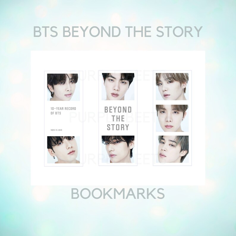 BTS Bookmarks | Beyond the Story BTS | BTS Digital Bookmarks | Bts Book ...