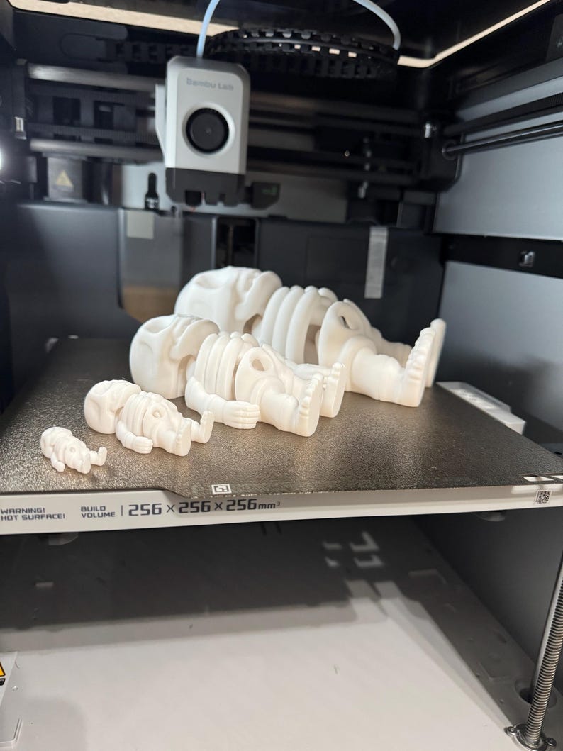 3D Printed Skeleton Flexi Figures - Etsy