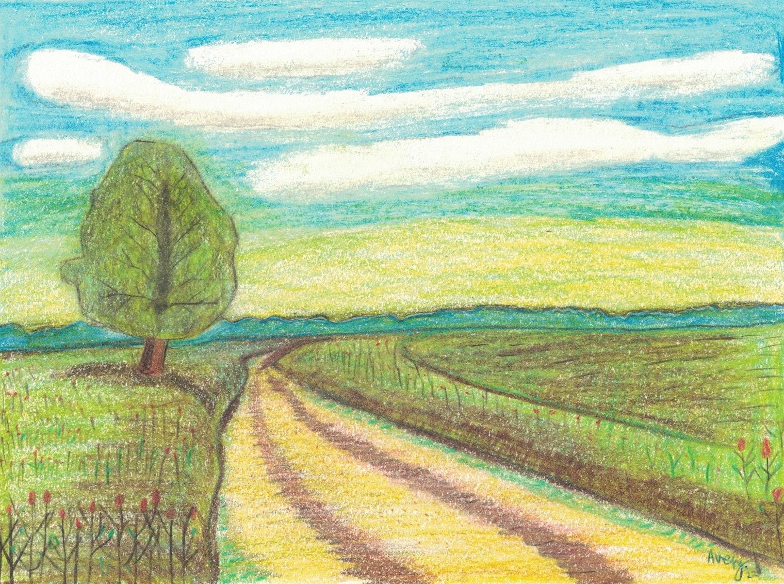 Color Pencil Landscape Art